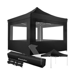 TecTake&reg; Aluminium Pavillon, 3 x 3 m, faltbar und h&ouml;henverstellbar, inklusive Spannseilen, Heringen und Tragetasche