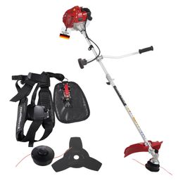 Stahlmann Freischneider Benzin MS520 &ndash; Motorsense Benzin mit kraftvollem 2PS Motor, 42cm Schnittbreite, 1,3 Liter 2-Takt &ndash; Rasenkantenschneider und Rasentrimmer mit Tragegurt