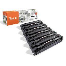 Peach HP 415 X 5 Toner XL (2*bk, c/m/y) ersetzt HP No. 415X, W2030X*2, W2031X, W2032X, W2033X f&uuml;r z.B. HP Color LaserJet Pro MFP M 479 dw (wiederaufbereitet)
