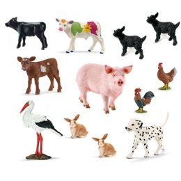 Schleich - Tierfiguren - Bauernhof-Set mit 17 Tieren Sammelfiguren Spielfiguren