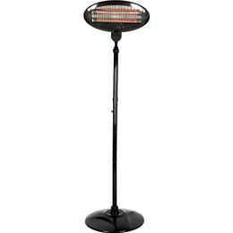 H&H Hartig Und Helling H+H BS 55 Stand-Heizstrahler mit drei Heizst&auml;ben, 2000 W