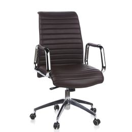 hjh OFFICE Profi Chefsessel ASPERA 10 Leder mit Armlehnen