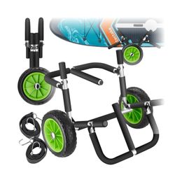 TecTake&reg; Surfboard Transportwagen, klappbar, f&uuml;r bis zu 2 Boards, Schaumstoffpolsterung, inkl. 2 Sicherungsgurte, 62 x 53 x 49 cm