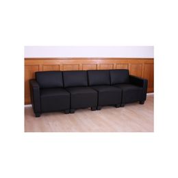 MCW Modular 4-Sitzer Sofa Couch Moncalieri ~ schwarz