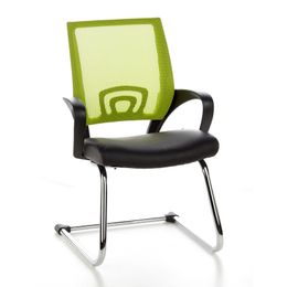 hjh OFFICE Freischwinger VISTO NET V Kunstleder/Netzstoff mit Armlehnen