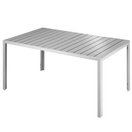 TecTake&reg; Gartentisch, aus Aluminium und Kunststoff, wetterfest und UV-best&auml;ndig, 150 x 90 x 74,5 cm