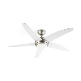 Klarstein Bolero 2-in-1-Deckenventilator 134cm Leuchte 55W Fernbedienung wei&szlig;
