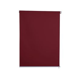 Jet-Line Vertikalmarkise Balkon Rollo Outdoor Sichtschutzrollo 1,6 x 2,3 m bordeaux Au&szlig;enrollo Garten