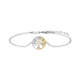 JULIE JULSEN Armband 925 Silber rhodiniert teils vergoldet Liebesbaum Zirkonia