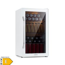 Klarstein Beersafe XXL Quartz K&uuml;hlschrank 80 Liter 3 B&ouml;den Panoramaglast&uuml;r