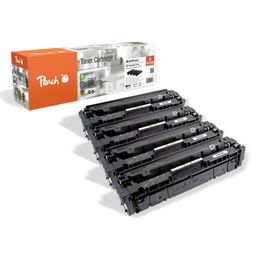 Peach HP 415 X 4 Toner XL (bk, c/m/y) ersetzt HP No. 415X, W2030X, W2031X, W2032X, W2033X f&uuml;r z.B. HP Color LaserJet Pro MFP M 479 dw (wiederaufbereitet)