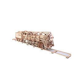UGEARS Modellbausatz 460 Dampflokomotive mit Tender