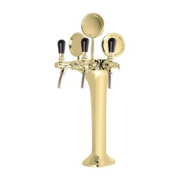 ich-zapfe Schanks&auml;ule, Bierzapfs&auml;ule - Gold, 3-Leitig: Elegante & Hochwertige Zapfanlage f&uuml;r Bars & Restaurants (Paketpreis), "Topp-Qualit&auml;t!"