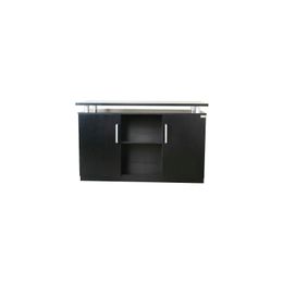 Jet-Line B&uuml;rom&ouml;bel B&uuml;ro Schrank Aktenschrank ORLY schwarz 140x85x43cm B&uuml;ro Homeoffice Arbeitszimmer