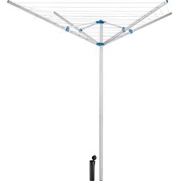 TecTake&reg; W&auml;schespinne aus Aluminium, wetterfest, drehbar und stufenlos h&ouml;henverstellbar, 150 x 150 x 196 cm