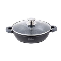 Aluguss Servierpfanne &Oslash;24cm mit Deckel