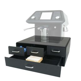 Schubladenbox f&uuml;r Kaffeekapseln/Teebeutel MCW-L99, Aufbewahrungsbox mit 4 Schubladen Kiste 13x34x31cm