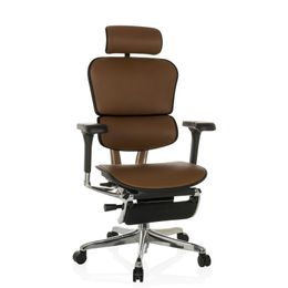 hjh OFFICE Luxus Chefsessel ERGOHUMAN PLUS LEGPRO GEN2 Leder mit Armlehnen (h&ouml;henverstellbar)