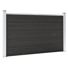 vidaXL Gartenzaun WPC 180×105 cm Grau