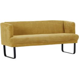 Küchensofa GUTMANN FACTORY, gelb, B:190cm H:83cm T:70cm, 88% POLYESTER 12% NYLON, Sofas, Breite 190 cm, Metallfüße
