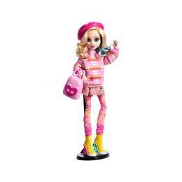 Mattel Monster High Wednesday Sammelpuppe - Enid Sinclair in pink mit Accessoires