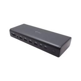 i-tec Universal 6x 4K/60Hz Display Docking Station Power Delivery 140W, Dockingstation schwarz, Anschluss per USB/Thunderbolt 3/4