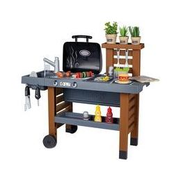 Smoby Garten K&uuml;che, Spielk&uuml;che grau/braun
