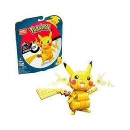 Mattel MEGA Pok&eacute;mon Bauspielzeugset Pikachu mit 1 Actionfigur f&uuml;r Kinder, Konstruktionsspielzeug 211 Teile