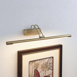LINDBY LED-Bilderleuchte Mailine, 69cm, altmessing, Schalter