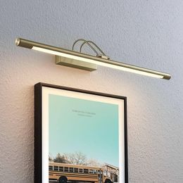 LINDBY LED-Bilderleuchte Mailine, 69 cm, messing, Schalter