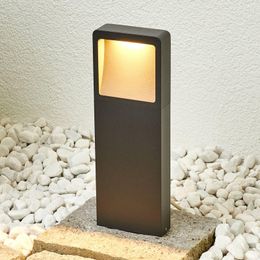 LUCANDE LED-Sockelleuchte Leya, 4er, 35cm, anthrazit, IP54