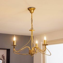 EMIBIG LIGHTING Kronleuchter Tori 3, dreiflammig, gold