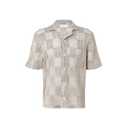Hollister Hemd Herren Größe L hellbeige / braun / schwarz