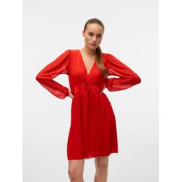 Véro Moda VERO MODA Kleid 'VMLOUISA' Damen Größe 34 orangerot Winterkleid