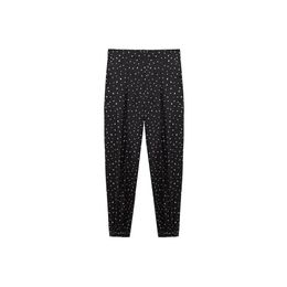 Mango Pleat-Front Pants female Black size XL
