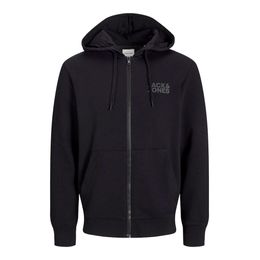 Jack & Jones Jack & Jones Zip-Up Hoodie male Black size L