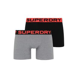 Superdry Boxershorts Herren Größe L graumeliert / rot / schwarz