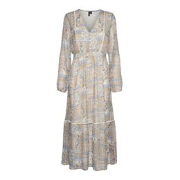 Véro Moda VERO MODA Kleid 'VMLISA LULU' Damen Größe 42 beige / sand / blau / schwarz Winterkleid