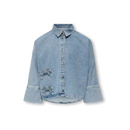 ONLY GIRLS Bluse 'KOGGRACE' Mädchen Größe 128 blue denim