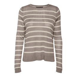 Véro Moda VERO MODA Pullover 'VMNOVA' Damen Größe XS taupe / weiß