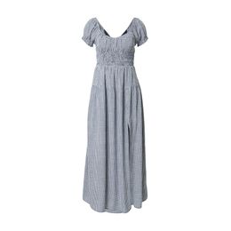 Hollister Kleid Damen Größe 42 marine / weiß