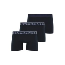 Superdry Boxershorts Herren Größe XL navy / blaumeliert