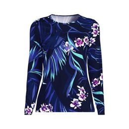 LANDS' END Badeshirt, Damen,  Blau, Nylon-Mischung, by Lands' End