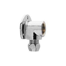 ASW Universal Wandscheibe 451810 Messing verchromt, 1/2"x10mm, mit 1 Quetsche