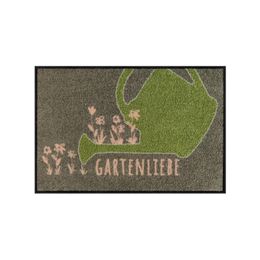 Salonloewe Fu&szlig;matte, Gr&uuml;n, Gr. 50x75 cm - rechteckig, Fu&szlig;matten, Material: Polyamid. R&uuml;ckseite: Gummi