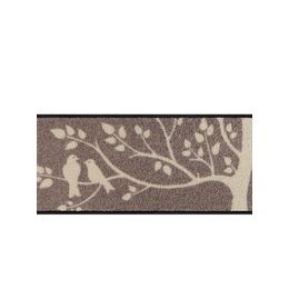Salonloewe Fu&szlig;matte, Braun, Gr. 30x75 cm - rechteckig, Fu&szlig;matten, Material: Polyamid. R&uuml;ckseite: Gummi