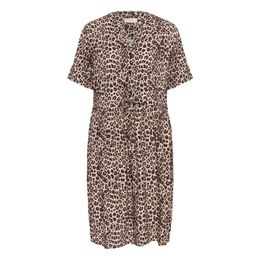 Cream Kleid 'Ferina' Damen Größe 36 beige / braun / schwarz Winterkleid