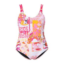 Ulla Popken Badeanzug Damen Größe 10XL mischfarben / offwhite