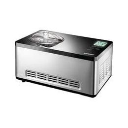 Unold Elektro Eismaschine Gusto edelstahl/schwarz, f&uuml;r 2.000ml Eiscreme, 180 Watt Kompressor