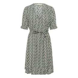 Cream Kleid 'Tiah' Damen Größe 34 tanne / hellgrün / hellpink / weiß Winterkleid